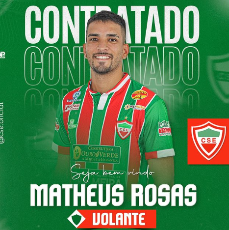 Nova contratação: Volante Matheus Rosas é anunciado pelo CSE - RÁDIO ...